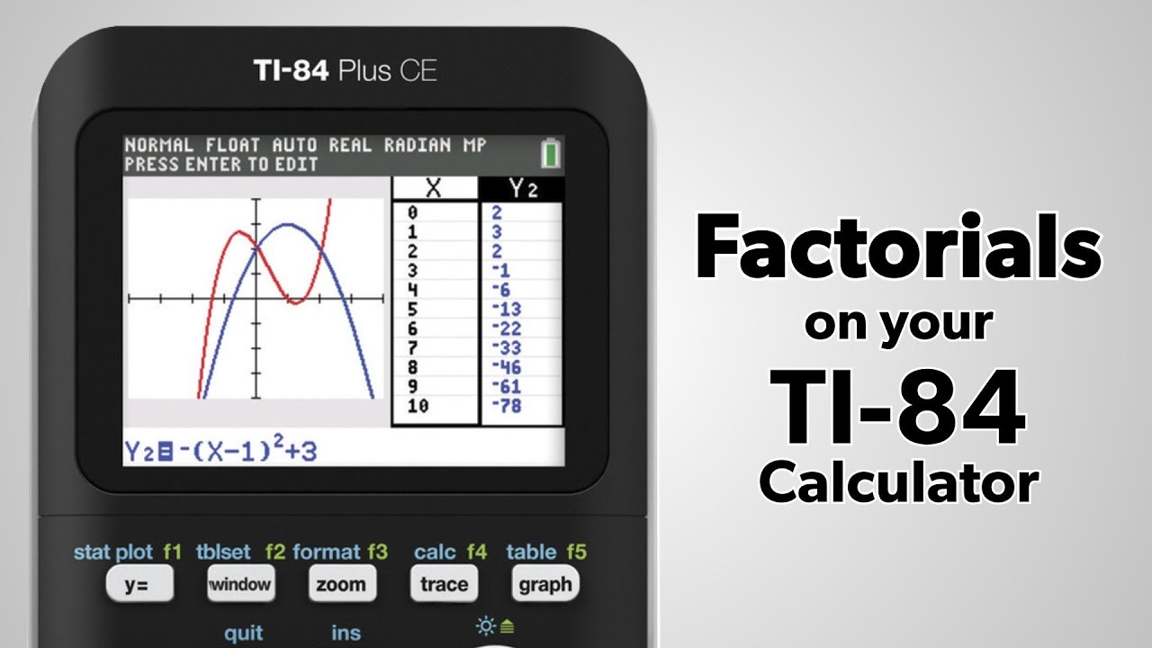 Ti 84 Plus How To Calculate Factorials Youtube