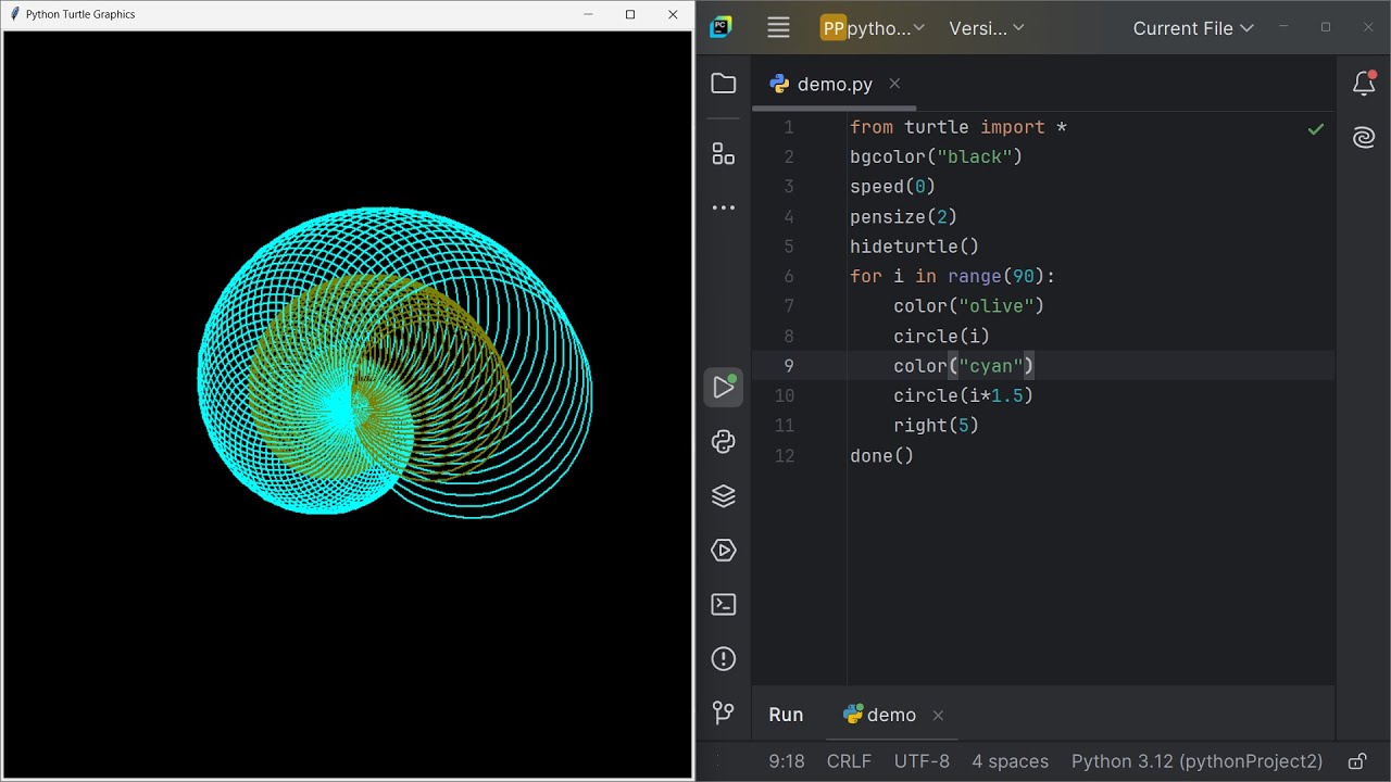 Draw A Beautiful Pattern Using A Python Turtle Youtube
