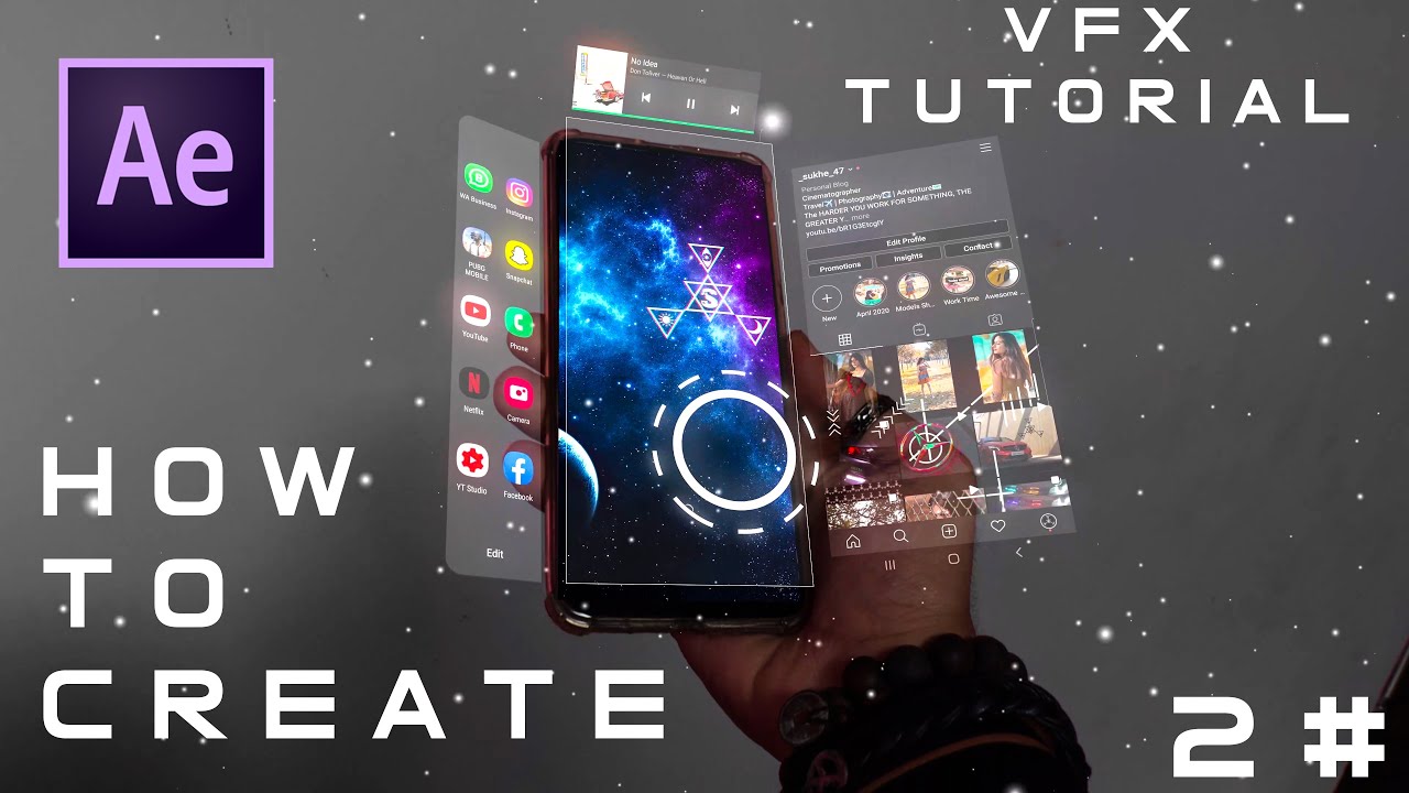 Phone Vfx Tutorial In After Effect Cc 2019 How To Create Hologram