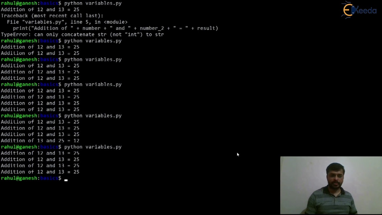 Variables In Print Youtube