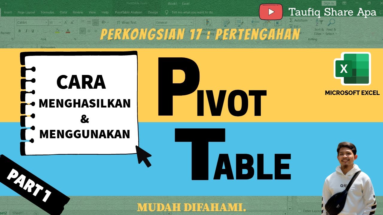 Cara Menggunakan Pivot Table Dalam Excel Part 1 Youtube