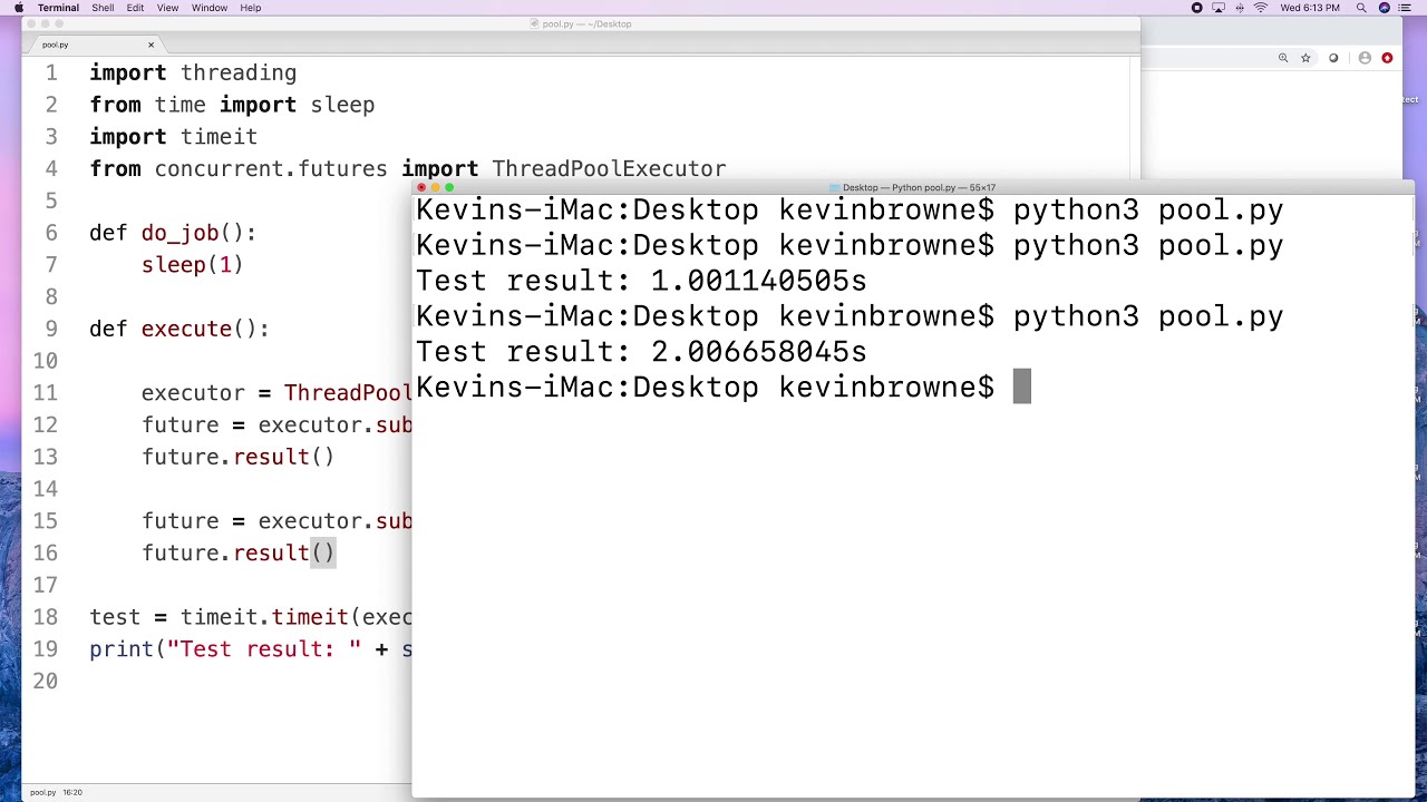 Thread Pool Pattern In Python Youtube
