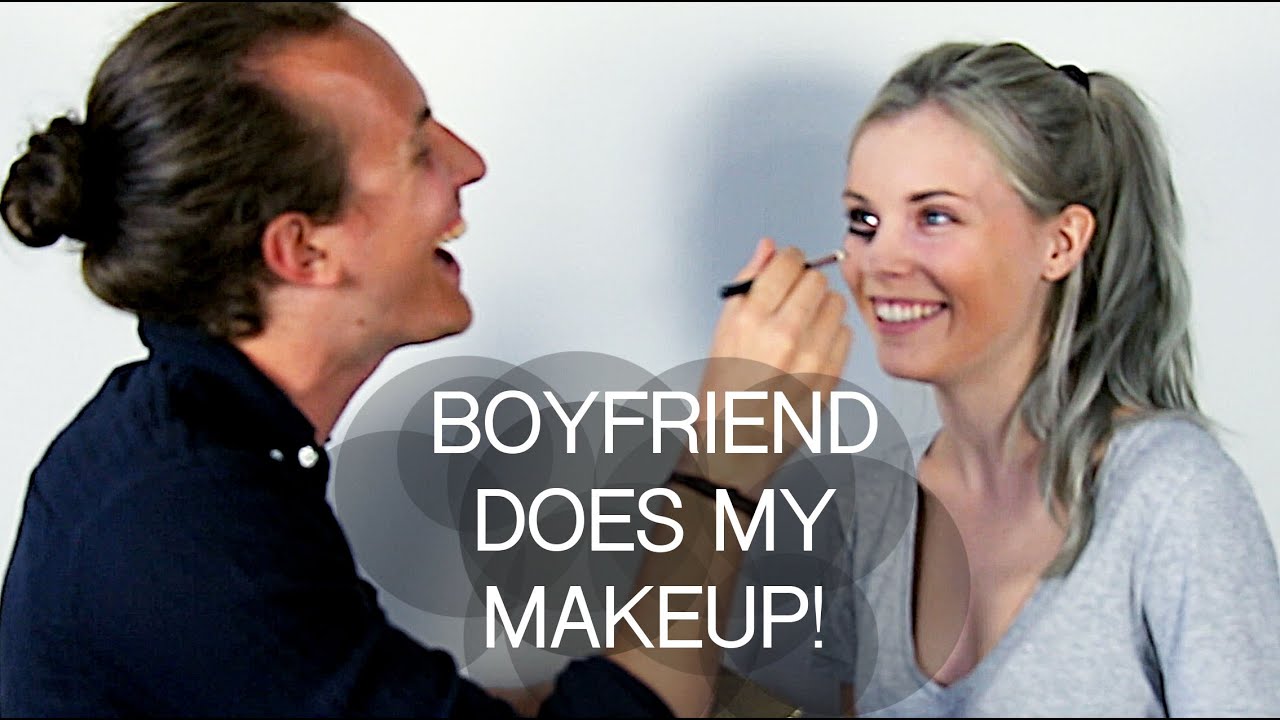 Boyfriend Does My Makeup Challenge Youtube
