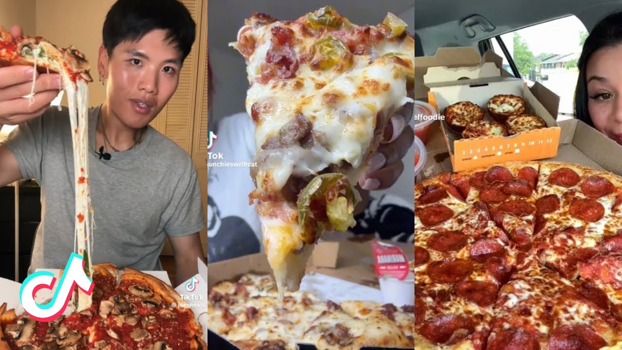 Pizza Tiktok Mukbang Compilation 2 Youtube