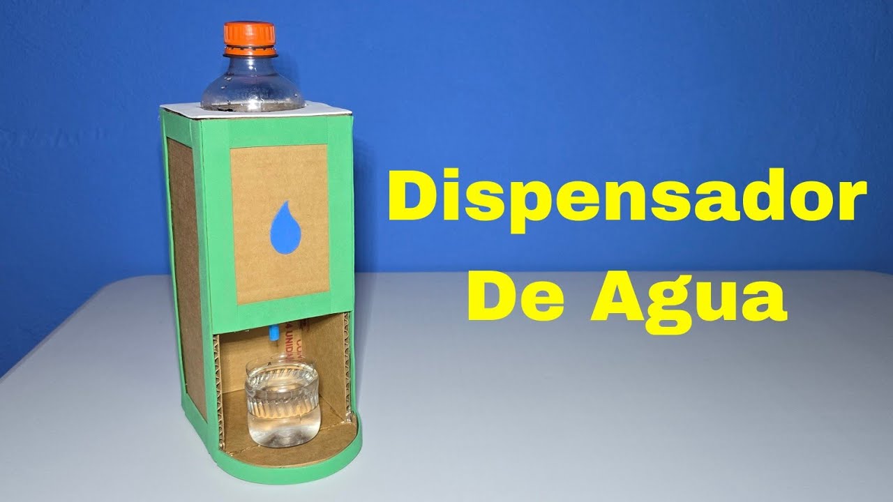 Cómo Hacer Un Dispensador De Agua Con Cartón Idea Genial Para
