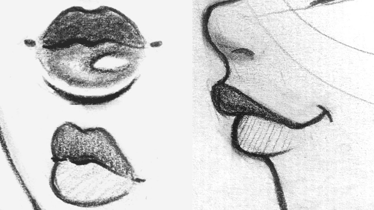 How To Draw Sideways Lips Infoupdate Org