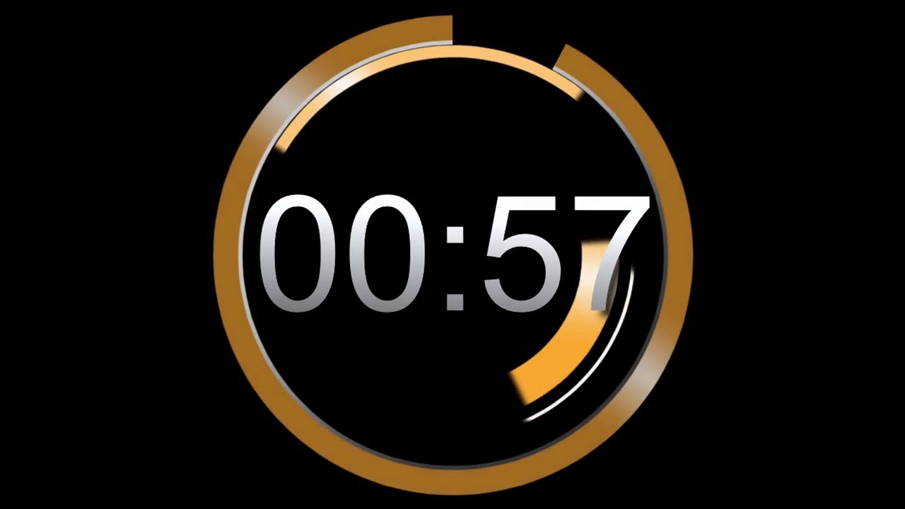 1 Minute Countdown Timer Youtube