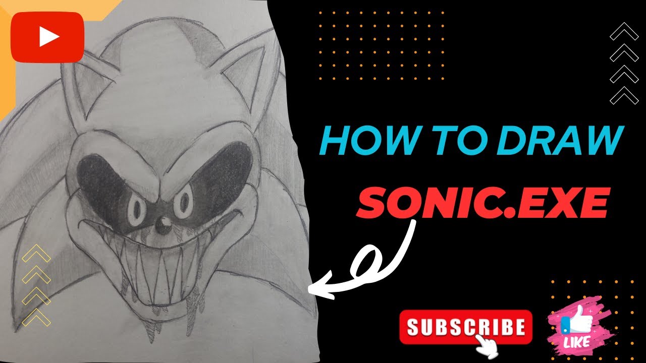 How To Draw Sonic Exe Sketch Draw With Asm Youtube