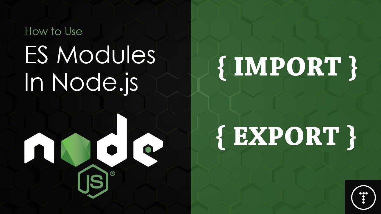Ecmascript Modules In Node Youtube
