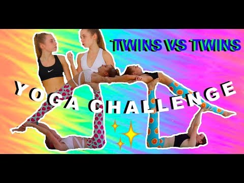 Twin Vs Twin Extreme Yoga Challenge 4 Person Yoga Poses Twinrobats