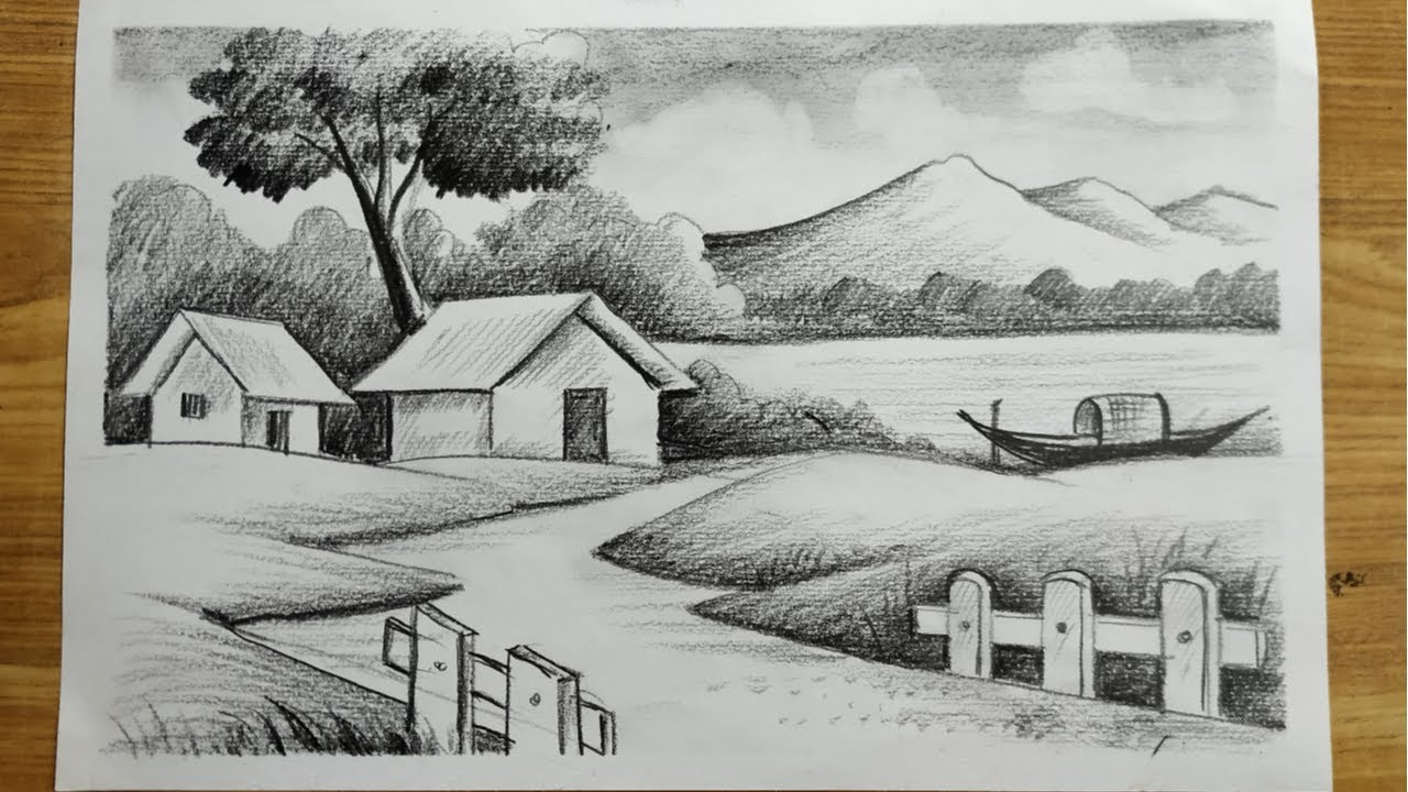 Pencil Drawing Scenery For Beginners A Step By Step Guide