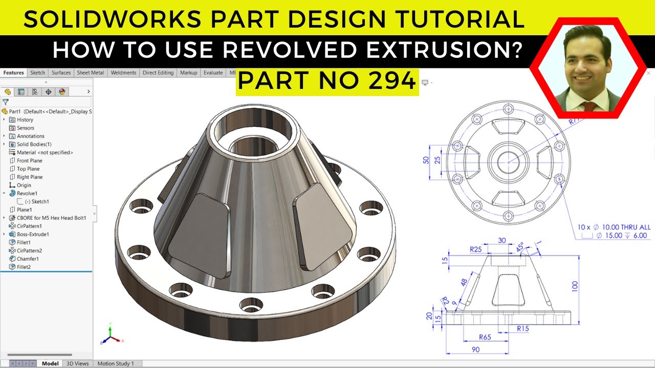 Solidworks Part Design Tutorial Step By Step 3d Modeling Guide Part
