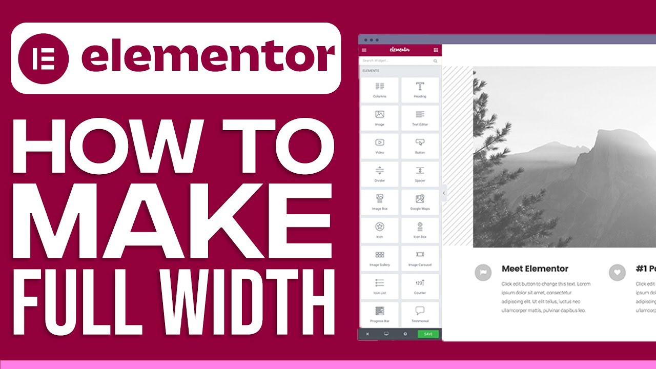 How To Make Elementor Full Width 2024 Step By Step Youtube