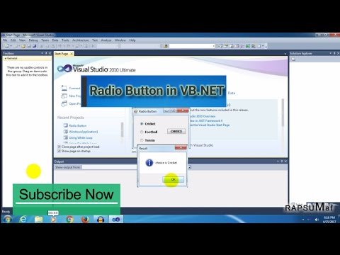 Radio Button In Vb Net Youtube