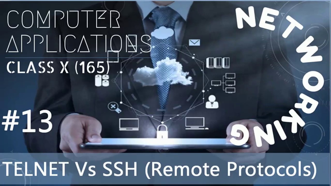 Remote Protocols Telnet Vs Ssh Networking Class X Cbse Computer