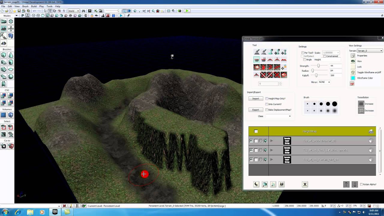 Unreal Development Kit Terrain Basics Tutorial Udk To Make Material