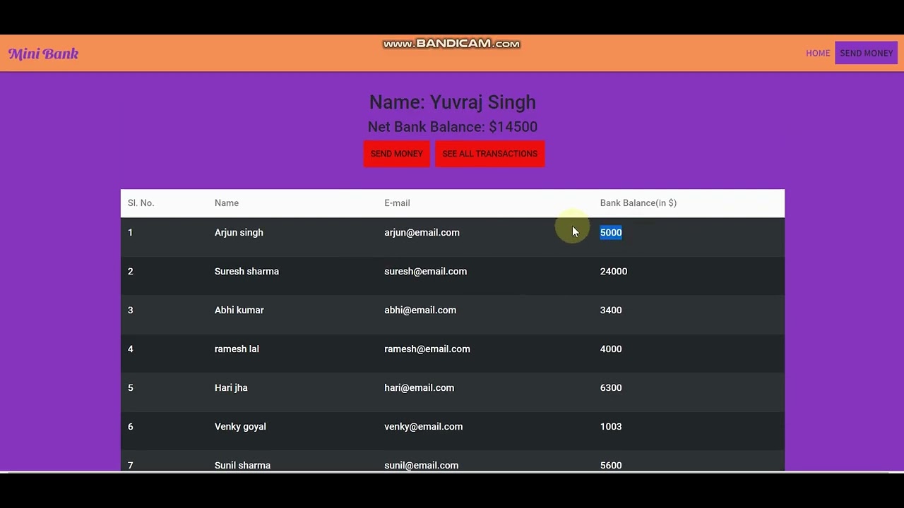 Basic Banking System Youtube