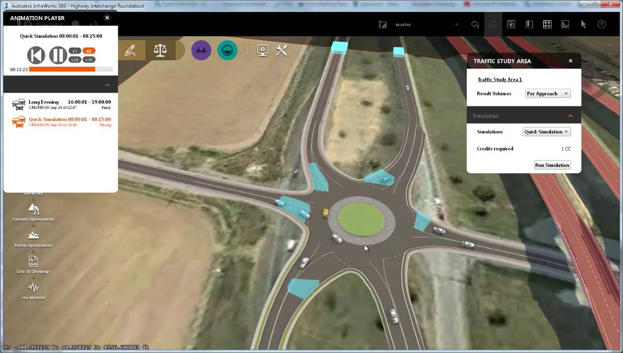 Traffic Simulation In Infraworks 360 Youtube