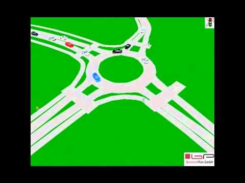 Vissim Roundabout Video Youtube