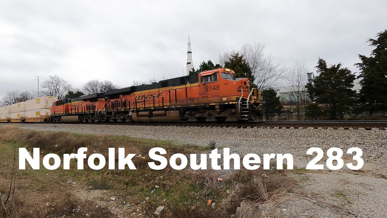 Ns 283 In Huntsville With Bnsf 8148 6812 Youtube