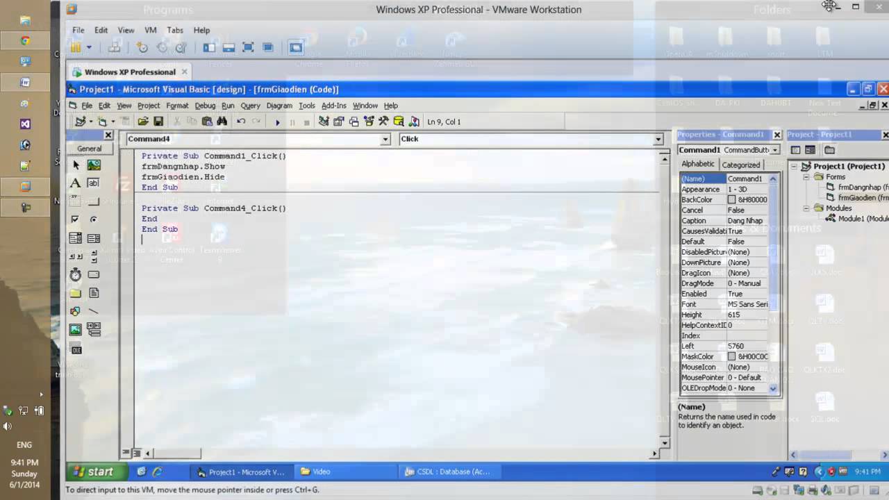Hæ á Ng Dáº N Visual Basic 6 0 Youtube
