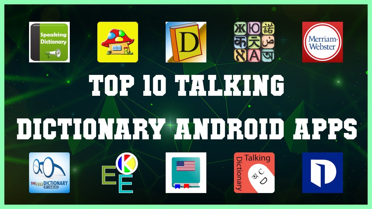Top 10 Talking Dictionary Android App Review Youtube
