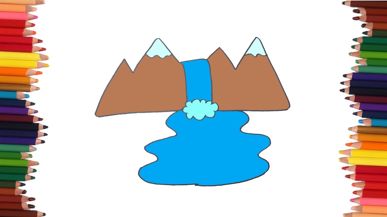 Como Dibujar Una Cascada Dibujos Faciles Youtube