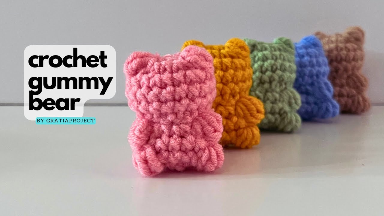 Crochet Gummy Bear Tutorial Crochet Along Step By Step Youtube