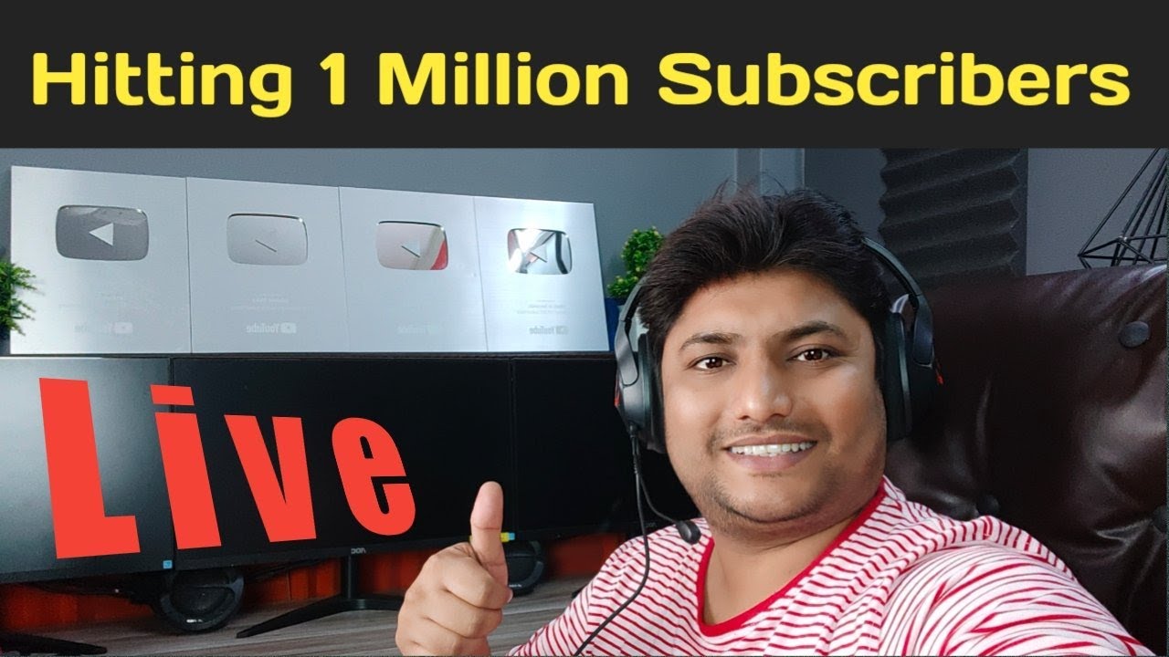 Hitting 1 Million Subscribers Live Youtube