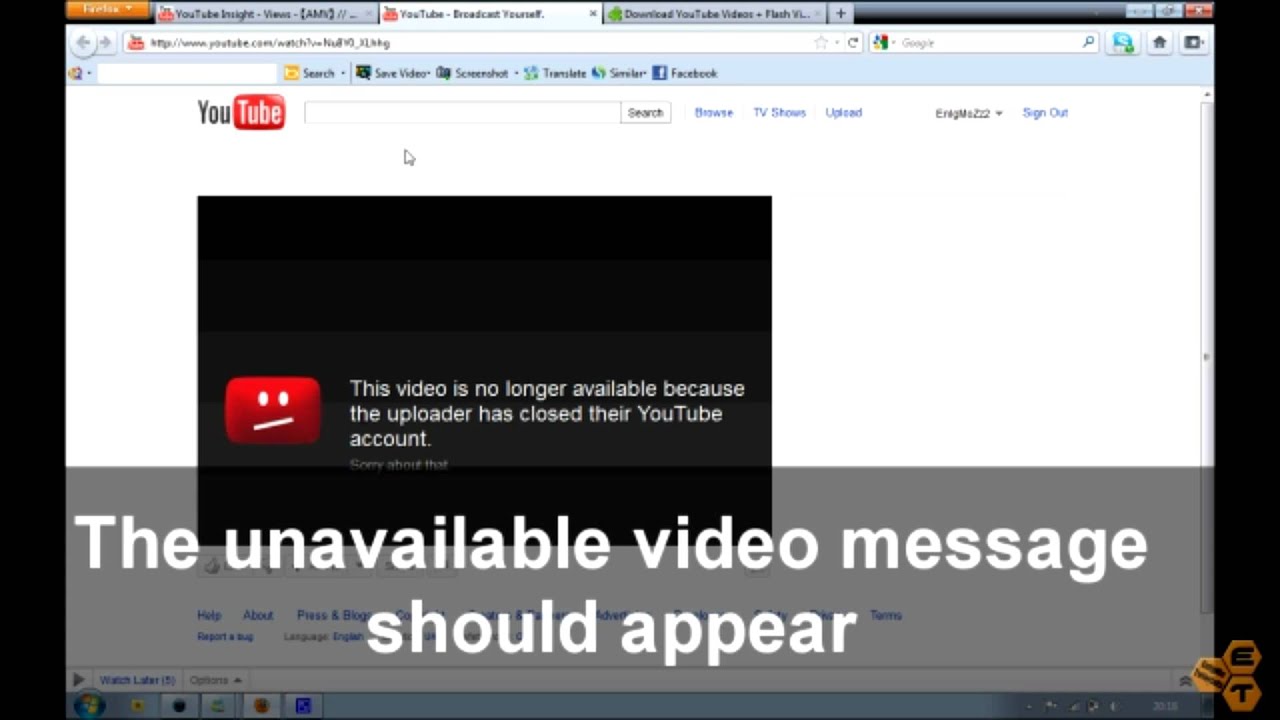 How To Get Your Deleted Youtube Videos Back Outdated Youtube