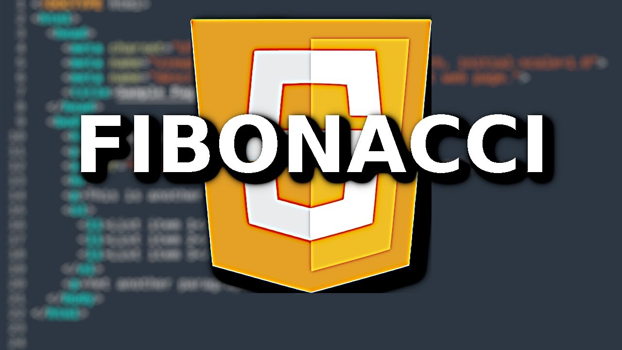 Fibonacci Sequence In Javascript Youtube