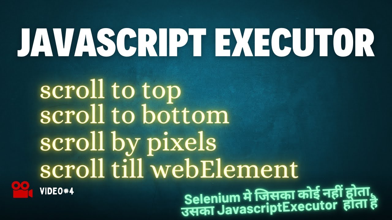 Javascriptexecutor Scrolling In Selenium Scroll To Top Bottom
