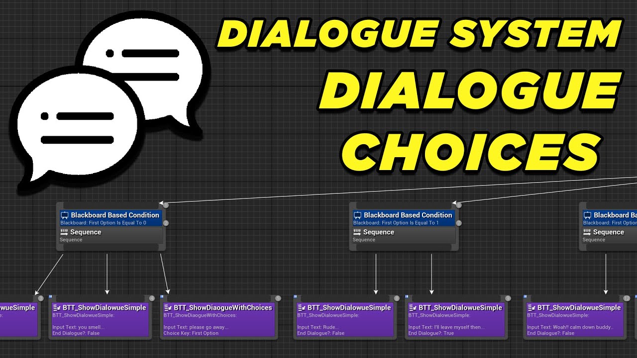 Dialogue Choices Dialogue System Course 5 Youtube