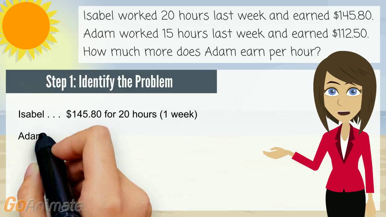 4 Steps To Math Problem Solving Youtube