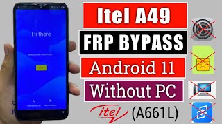 Itel A49 Frp Bypass Android 11 Itel A661l Google Account Unlock Without ...