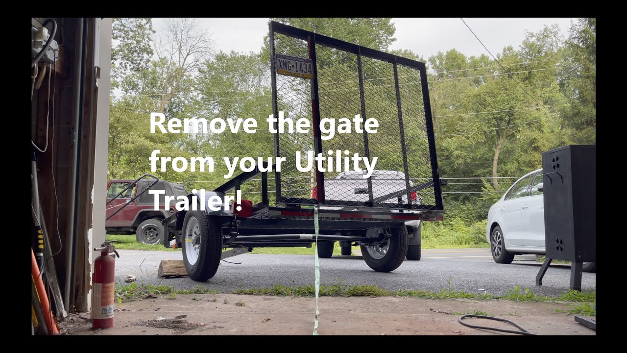 Utility Trailer Removable Gate Mod Youtube