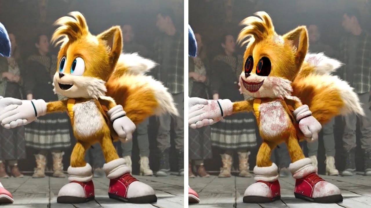 Sonic Movie 2 Old Design Vs New Design Tails Exe Dancing Vs Sonic