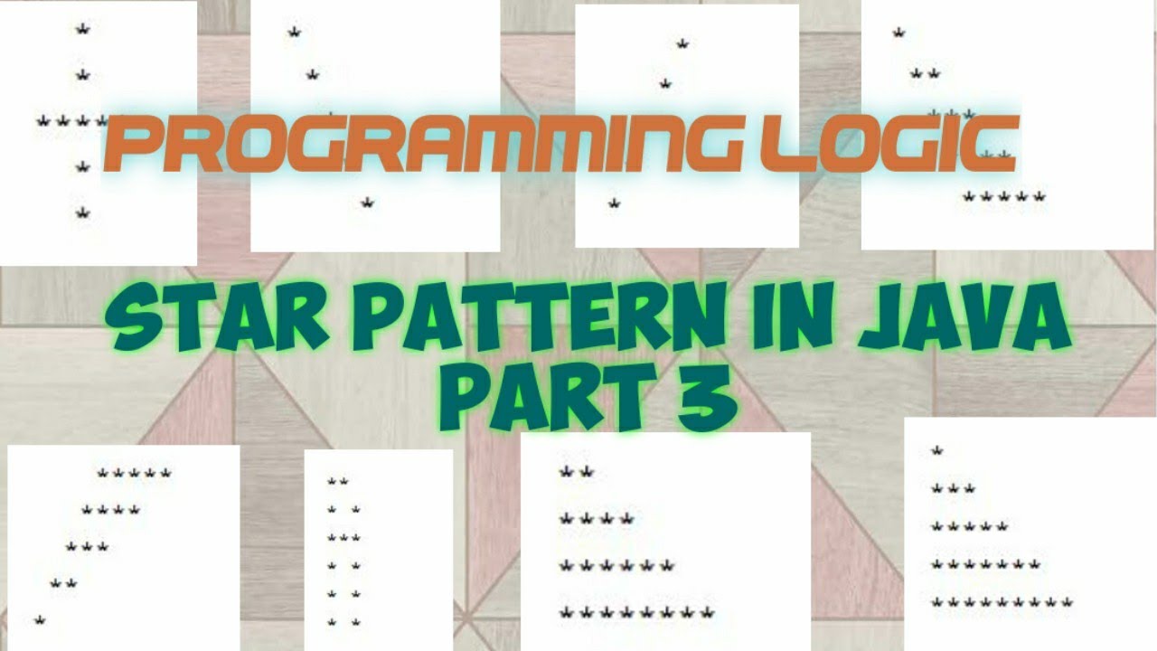 Create Star Pattern Diagonal In Java Using Looping Programming