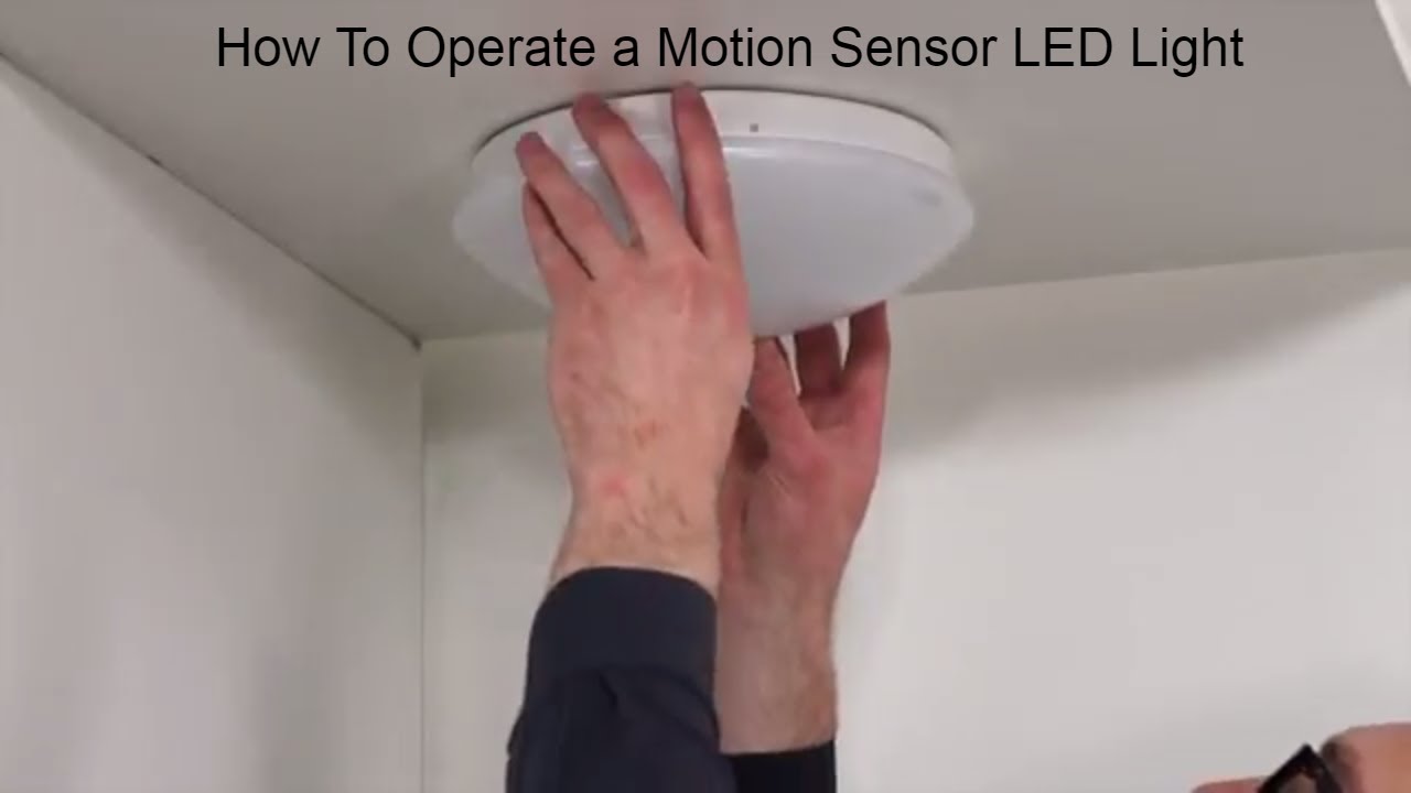 How To Operate A Motion Sensor Led Light Youtube