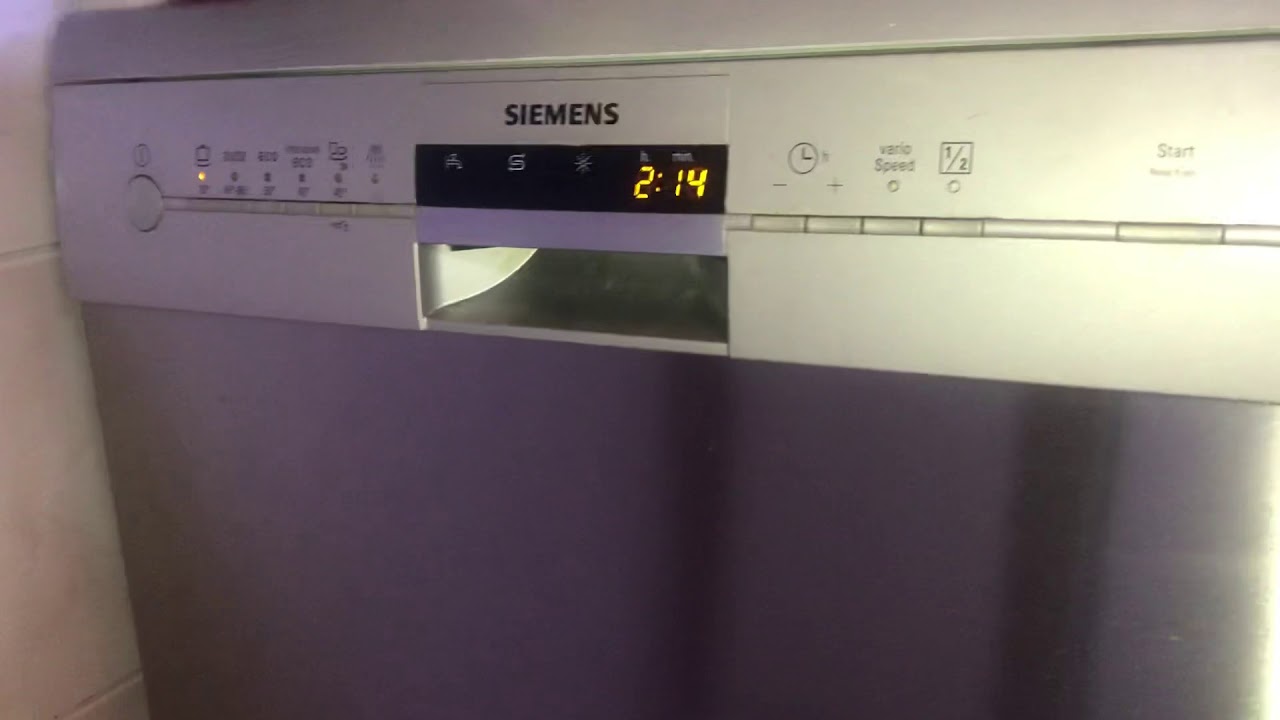 Sıemens Bulaşık Makinası Iptal Reset Dishwasher Program Cancel Youtube