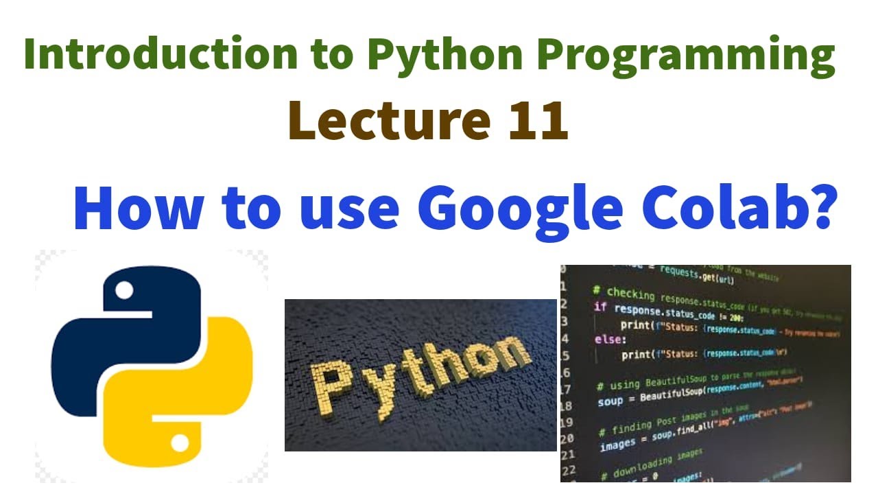 Google Colab Tutorial Python Programming With Examples And Demos Youtube