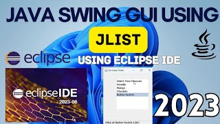 Java Gui Jlist Java Swing Using Netbeans Part 01