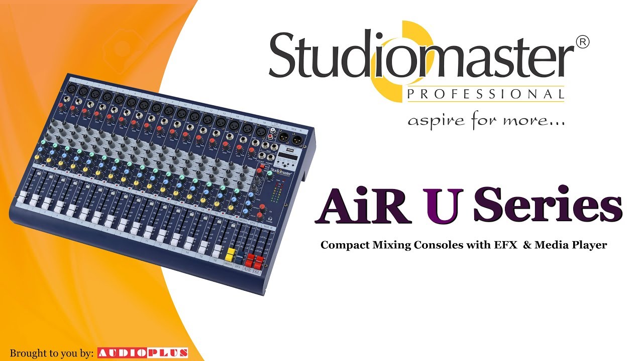 Air U Series Mixer By Studiomaster Professional Youtube