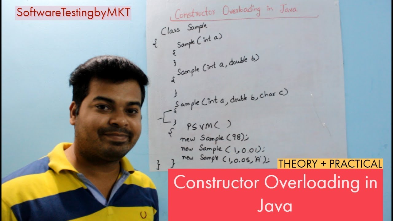 Constructor Overloading In Java Youtube