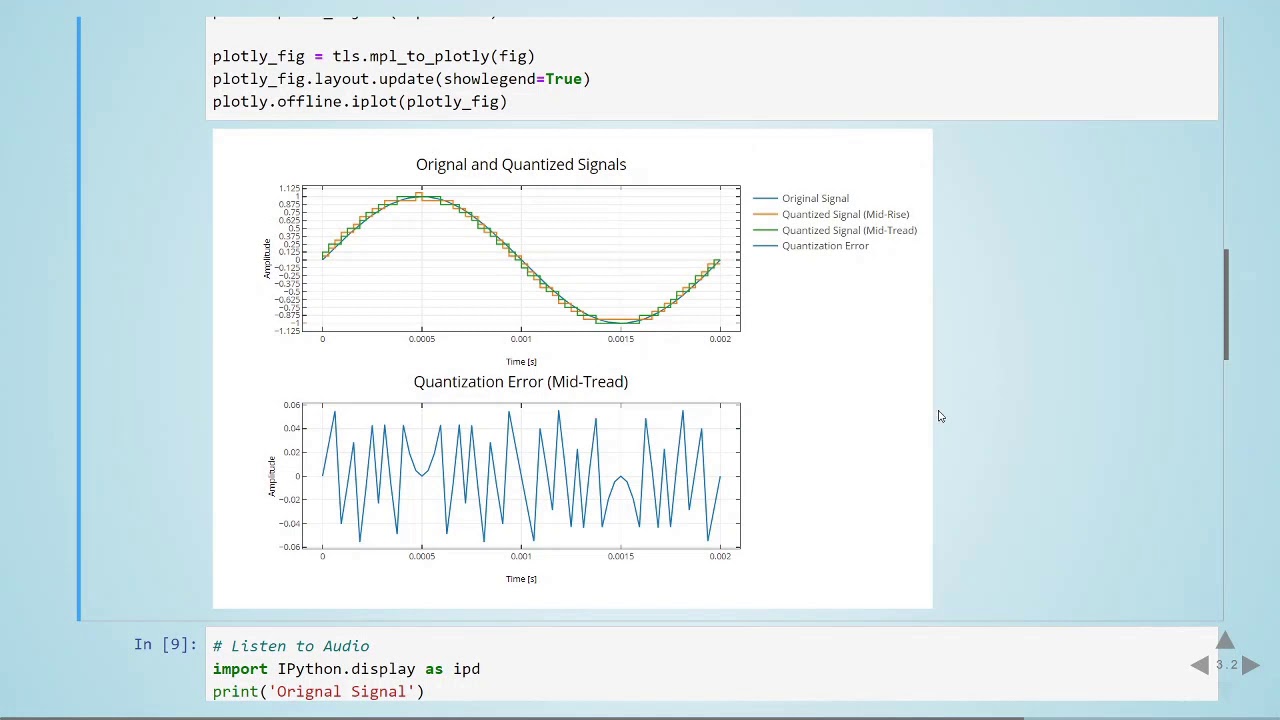 Adsp 01 Quantization 05 Python Example Uniform Quantization Youtube