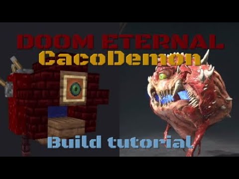 Minecraft Doom Eternal Cacodemon Build Tutorial Survival Friendly