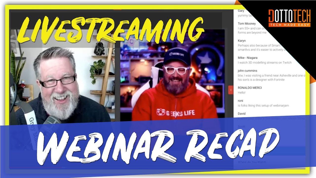Live Streaming Masterclass Webinar Recap Youtube