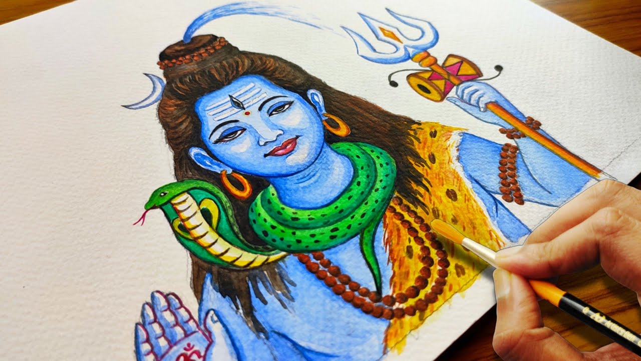How To Draw Lord Shiva Step By Step Drawing Of Lord Shiv Ji 43 Off