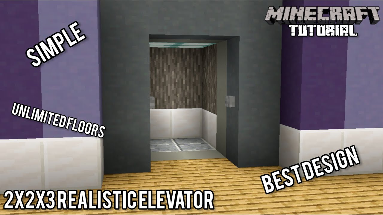 2x2x3 Best Multifloor Realistic Elevator Minecraft 1 21 Redstone
