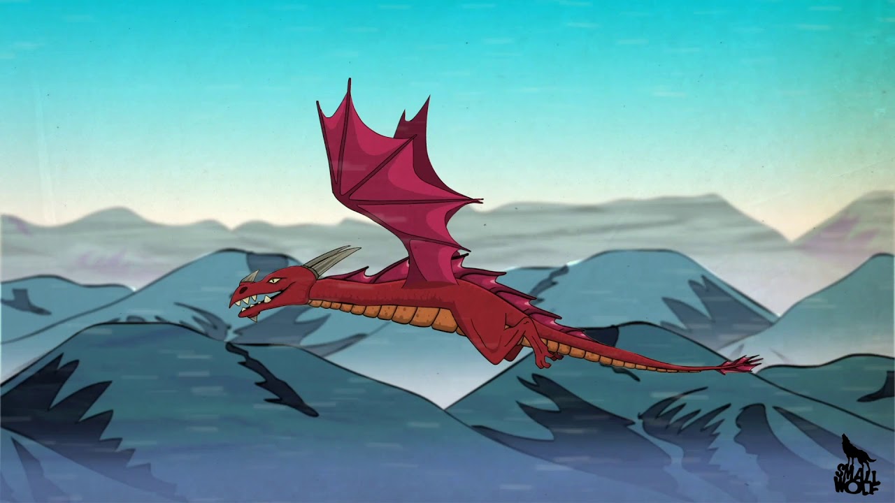 Animated Dragon Flying Through Mountains 8 Hour Loop Youtube